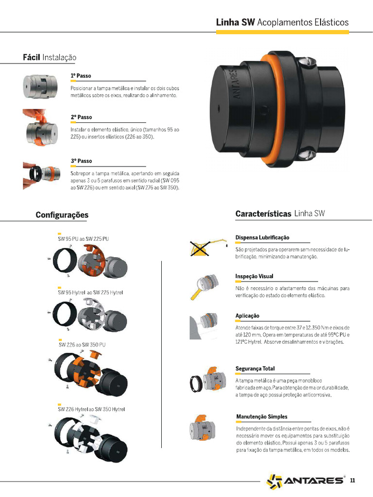 Linha SW - Antares Acoplamentos | PDF