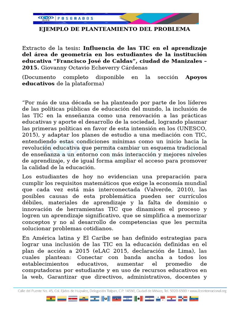 Ejemplo de Planteamiento Del Problema | PDF