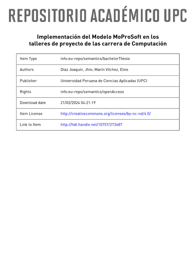 Tesis MoProSoft | PDF