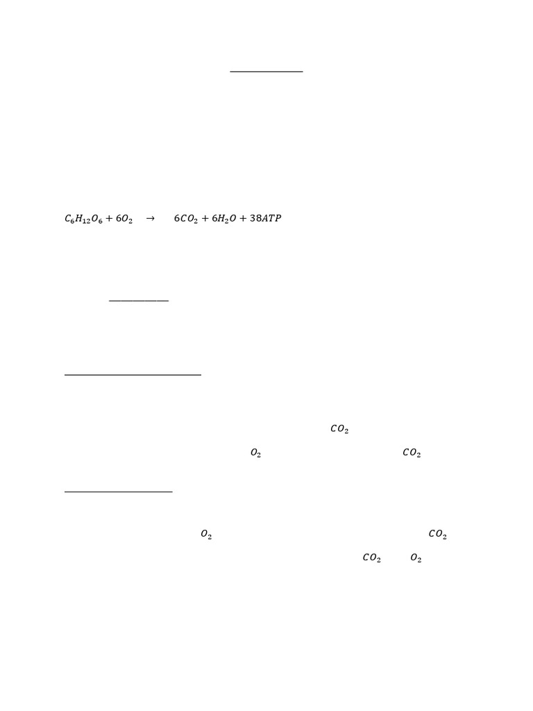RESPIRATION Notes Padhle | PDF