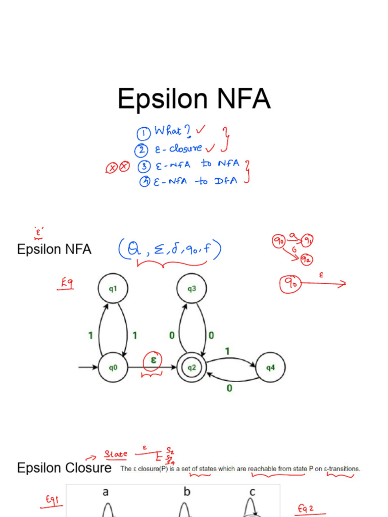 Epsilon NFA | PDF