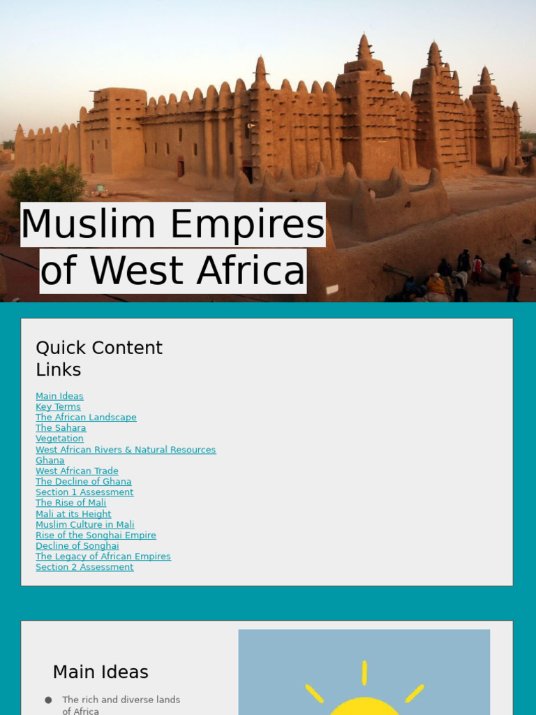 2.3 Trading Empire and Muslim Empires of West Africa | PDF