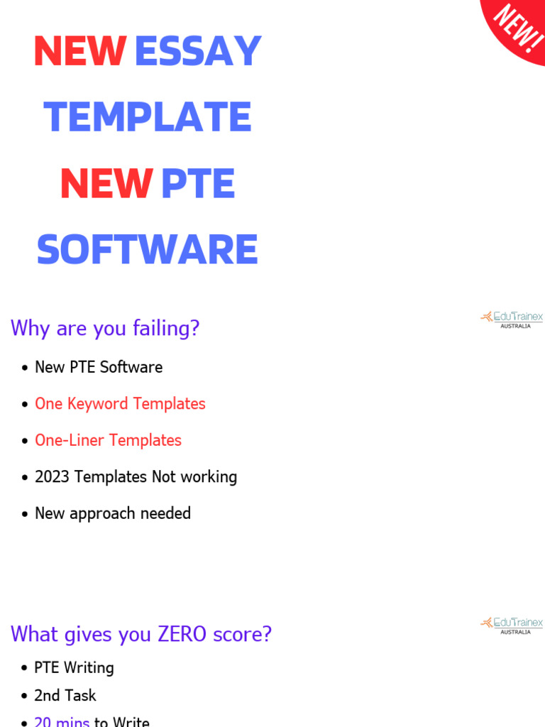 PTE Essay New Template | PDF