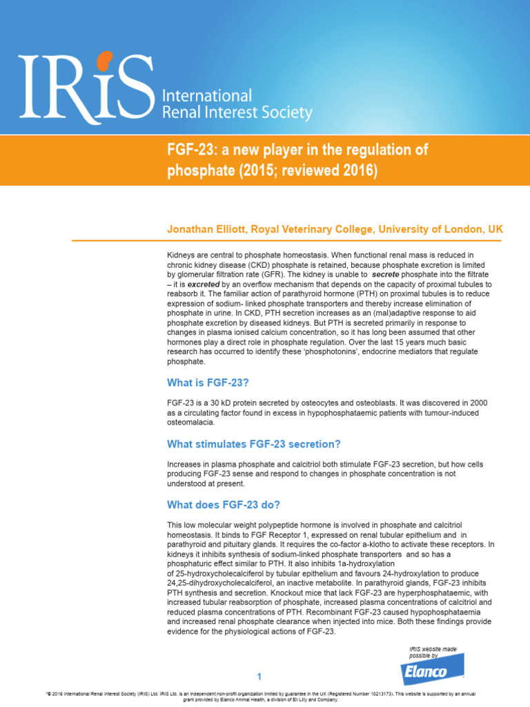 FGF-23 - Iris | PDF