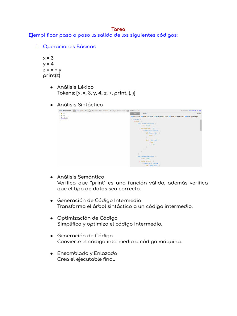 Análisis y Ejecución de Códigos Python | PDF | Compilador | Informática