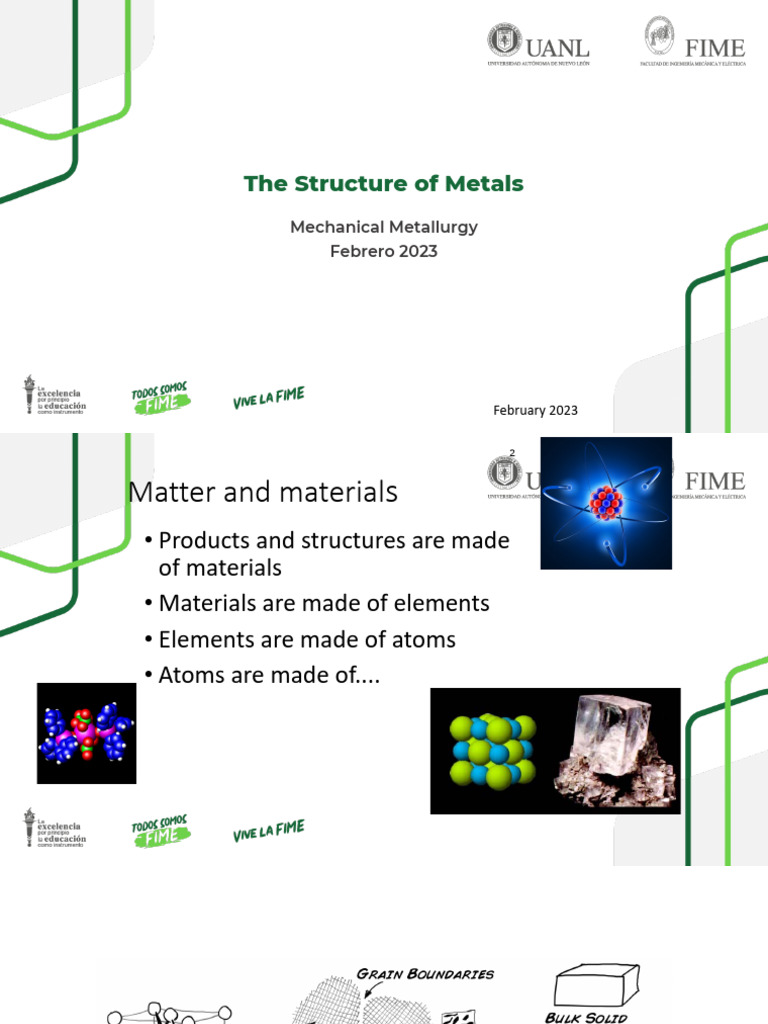 Structure of Metals | PDF