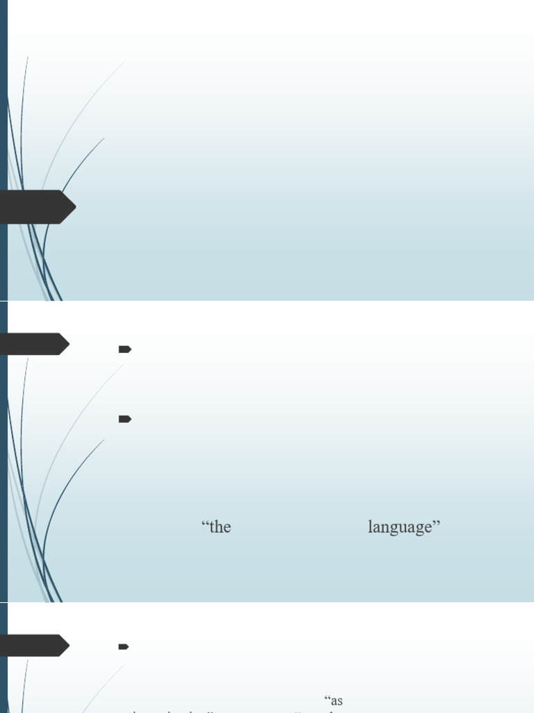 5 Basic Concepts of Linguistics | PDF