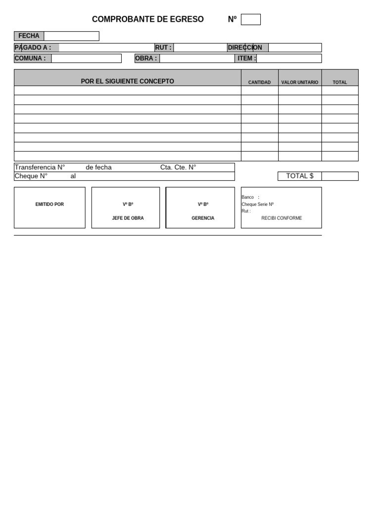 Formato Egreso | PDF