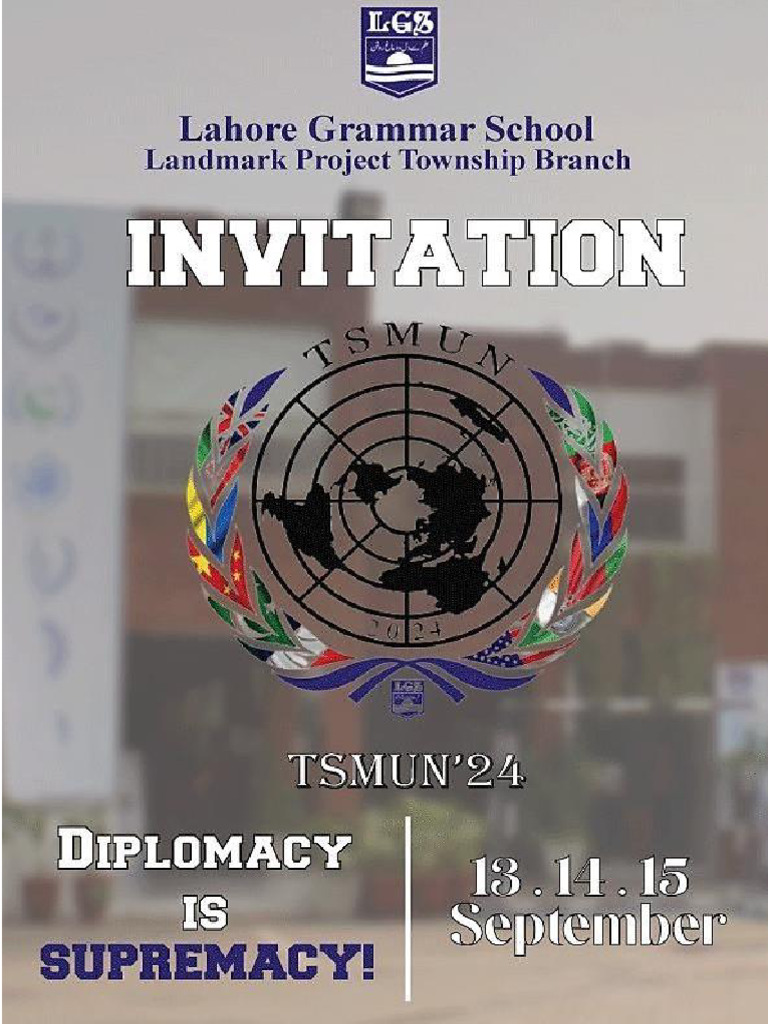 TSMUN'24 Official Invite | PDF