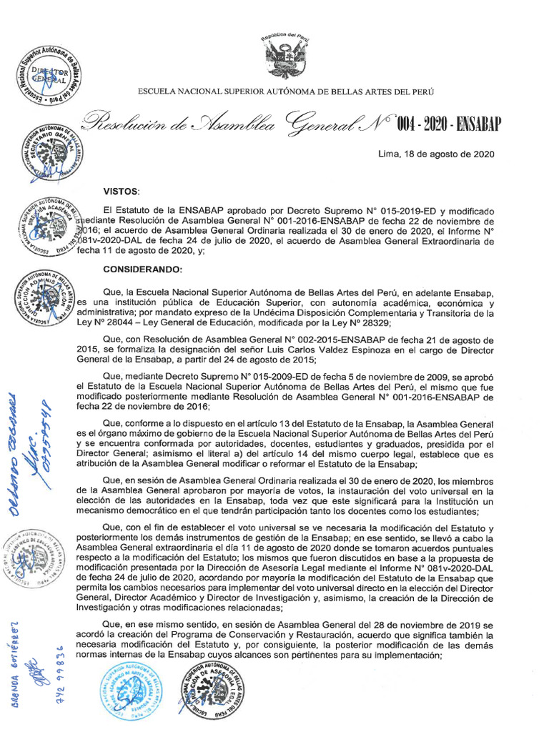 Estatuto de La ENSABAP | PDF