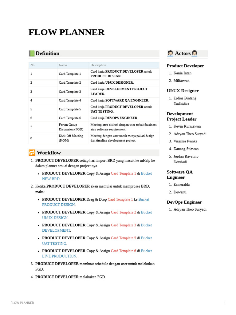 Flow Planner 3 | PDF