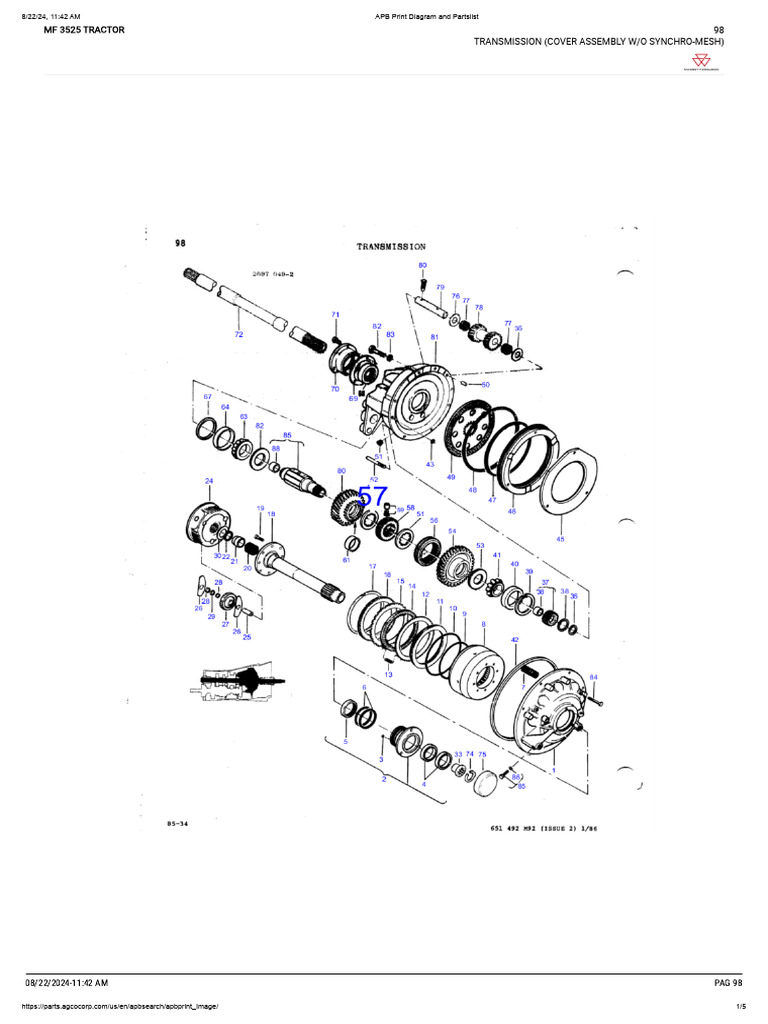 APB Print Diagram and Partslist | PDF