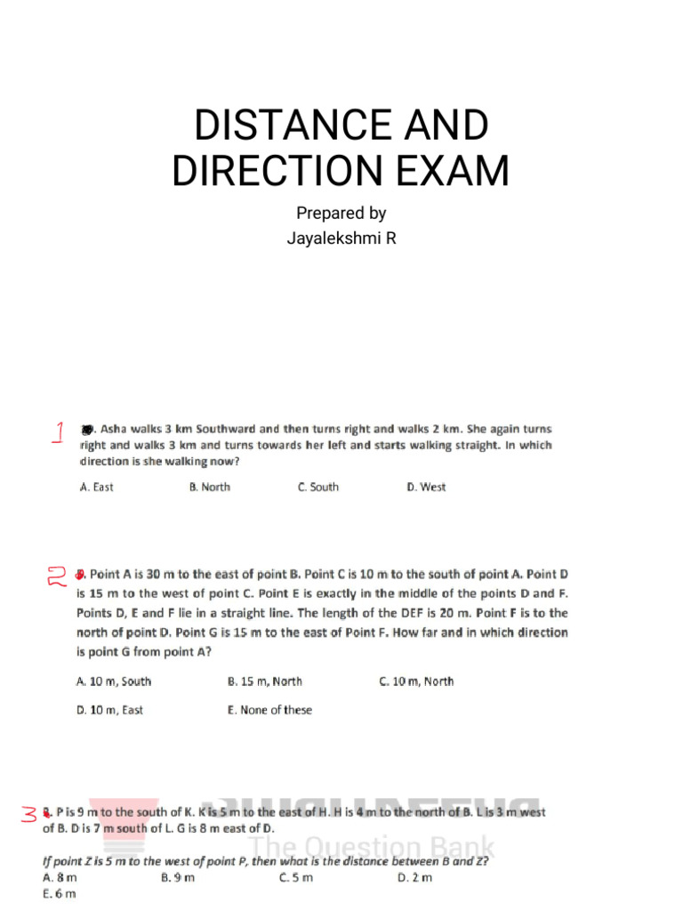 EXAM Direction | PDF