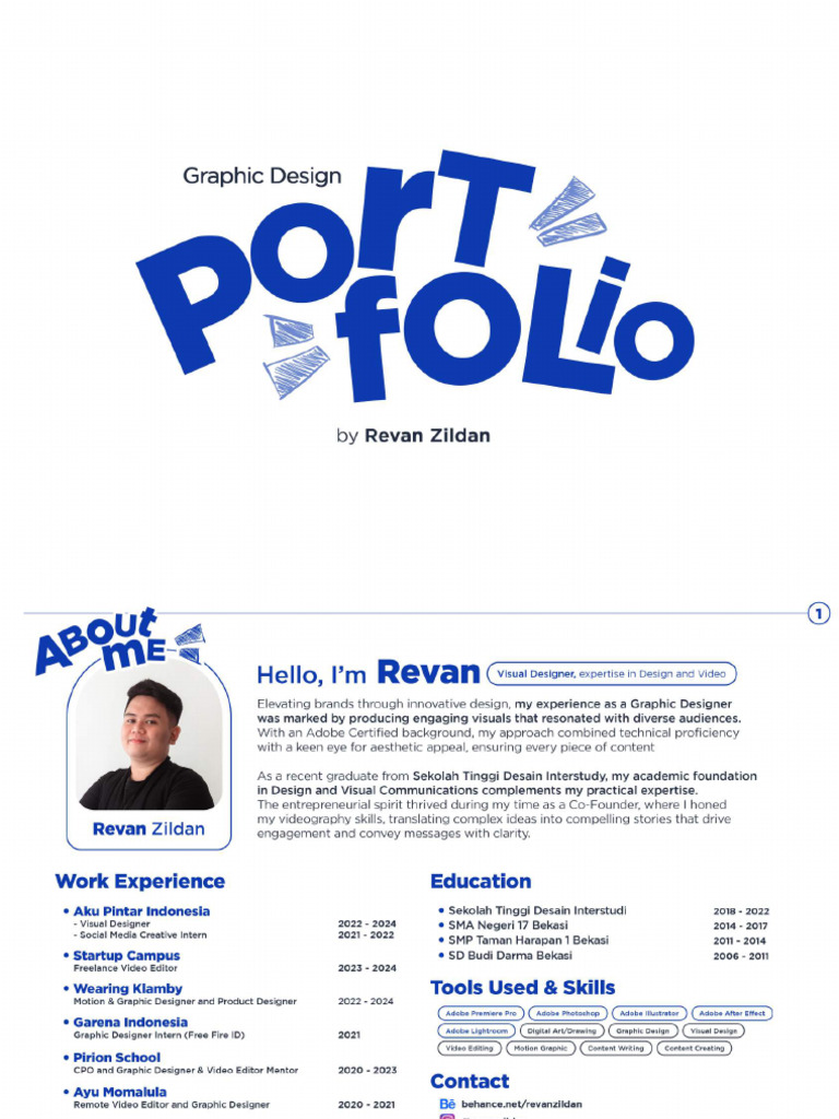 Contoh Portofolio Keren 2024 Yang Wajib Untuk Referensi | PDF