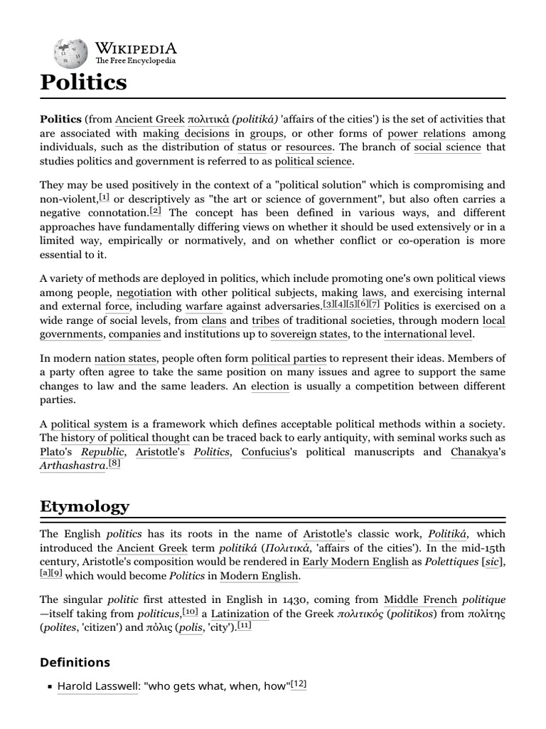 Politics | PDF