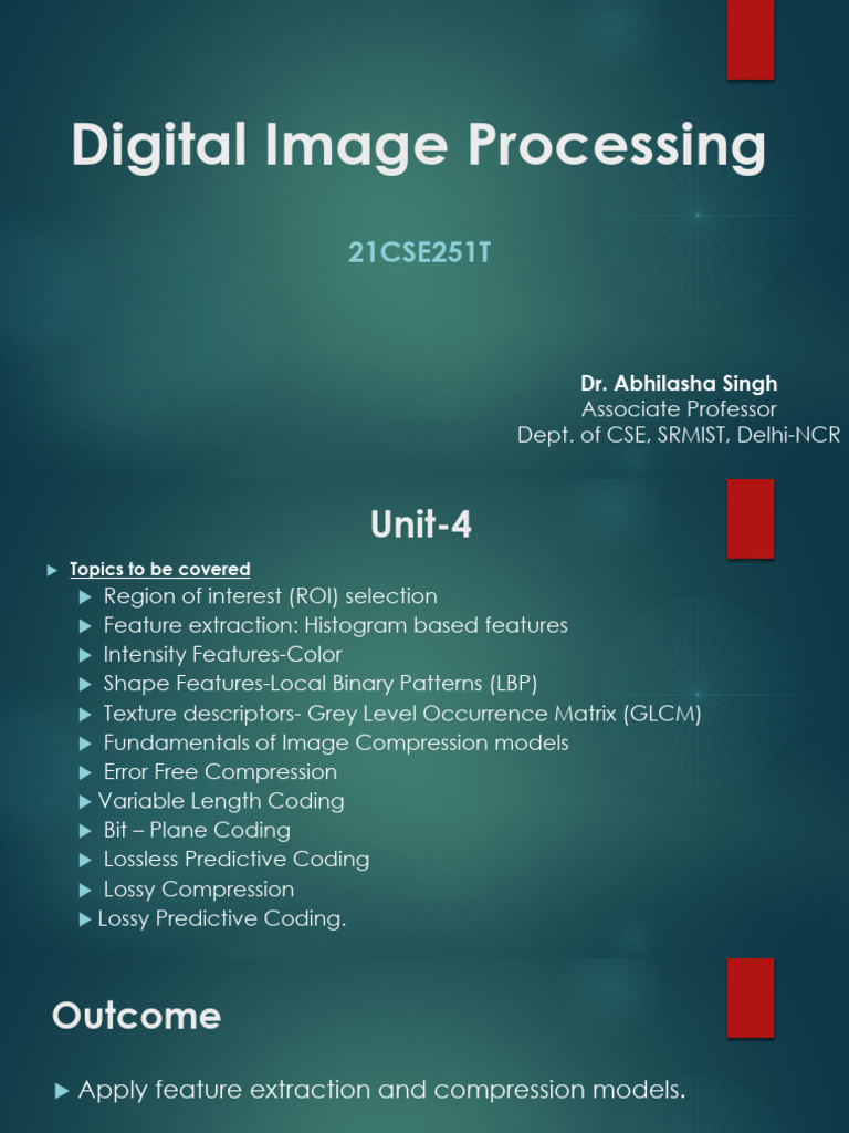 DIP Unit-4 PPT | PDF
