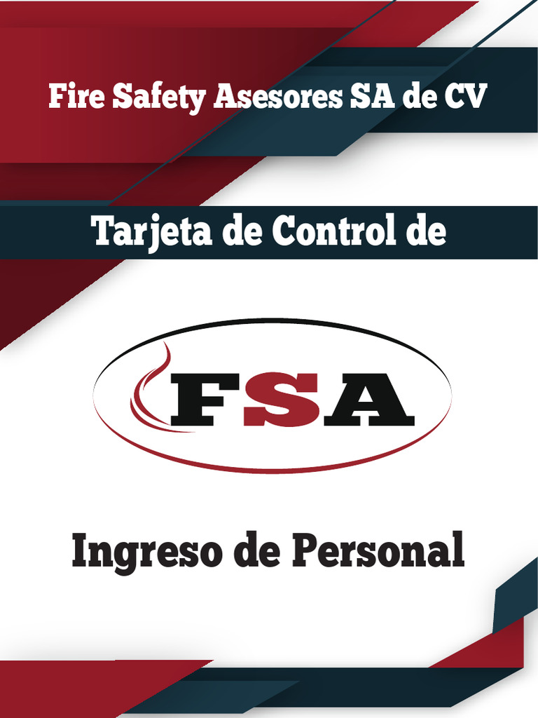 Frente Tarjetas Fsa | PDF
