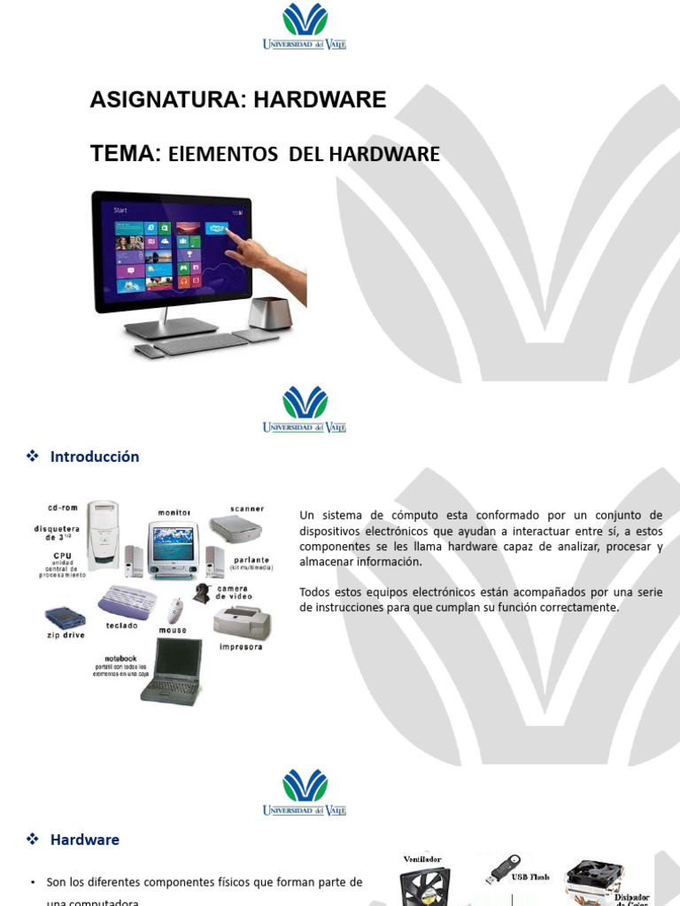 Lectura Elementos Del Hardware | PDF
