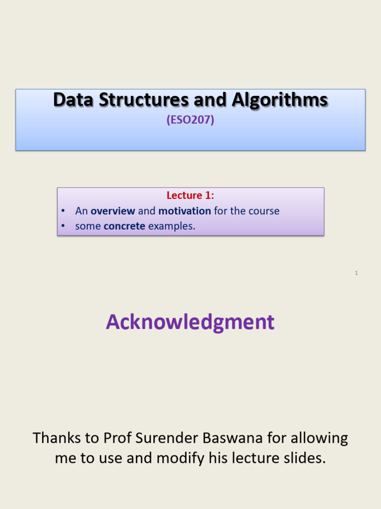 Lec01 Motivation | PDF