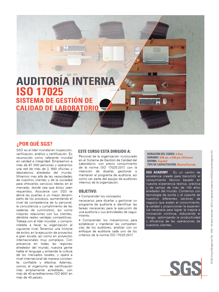 LP03 ISO 17025 Auditor Interno | PDF