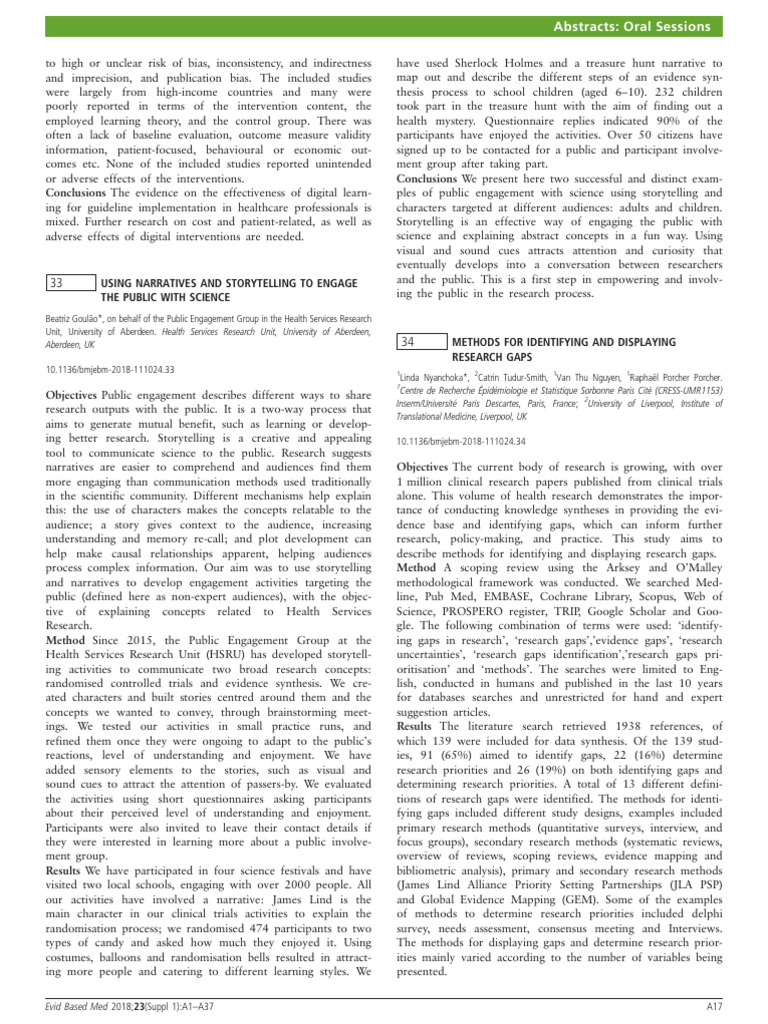 Nyanchoka Et Al.-2018-34 Methods For Identifying and Displaying Research Gaps | PDF