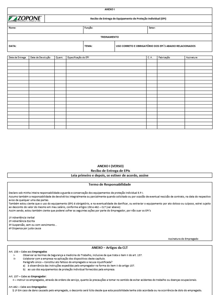 Ficha de Epi Aprovada em 122023 | PDF