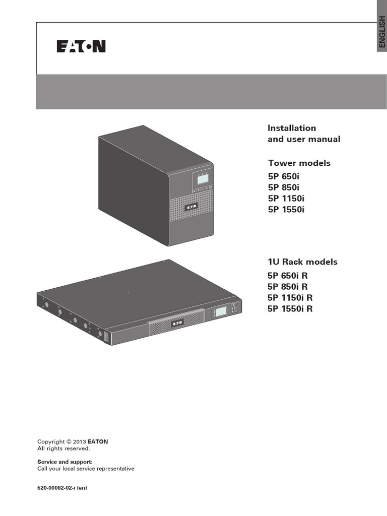Eaton 5p Ups Installation and User Manual | PDF