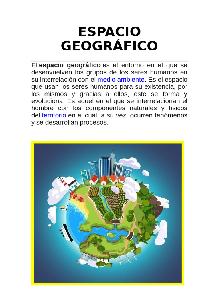 Espacio Geográfico | PDF