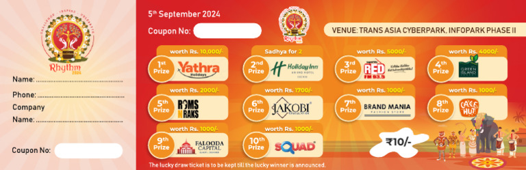 Lucky Draw Coupon Details and Prizes | PDF