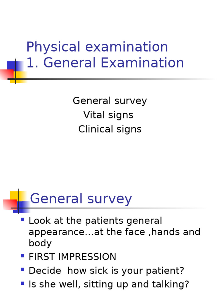 Clinical Methods General Exam 1 | PDF