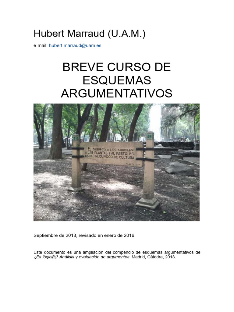Argumentos Esquemas | PDF