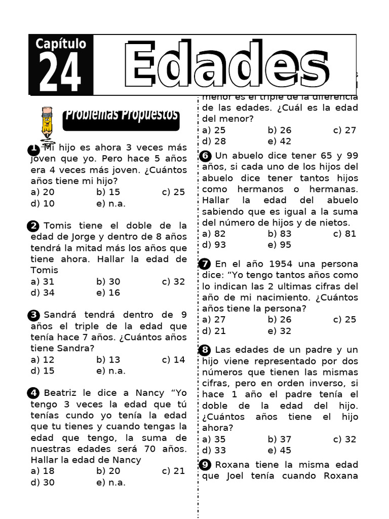 Edades RM Pre | PDF