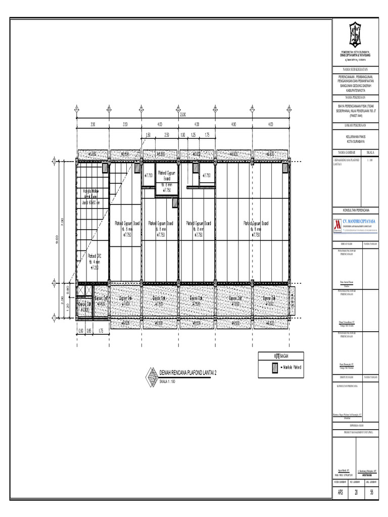 Denah Rencana Plafond | PDF