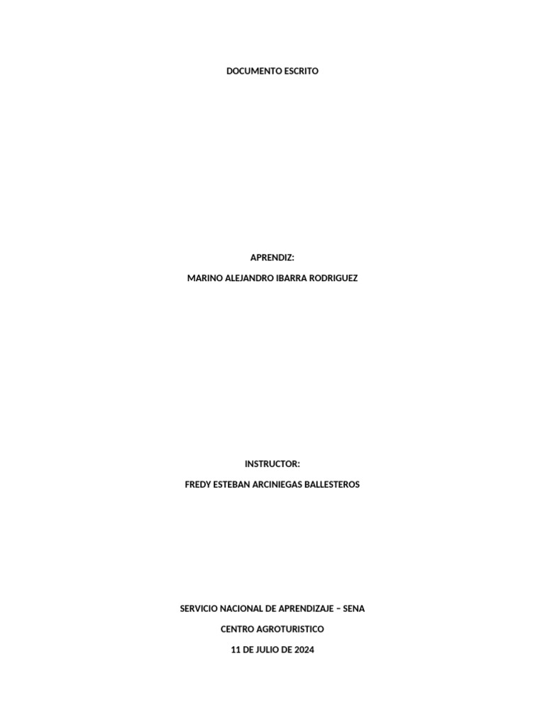 Documento Escrito | PDF