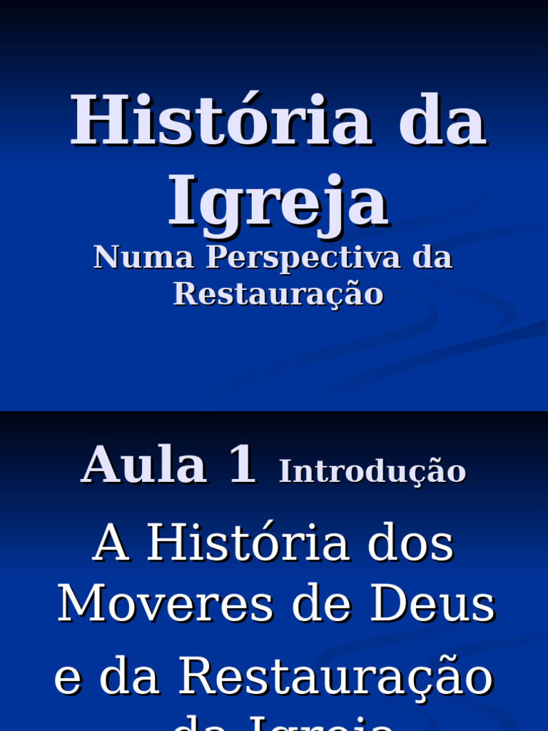 História Da Igreja Pdf