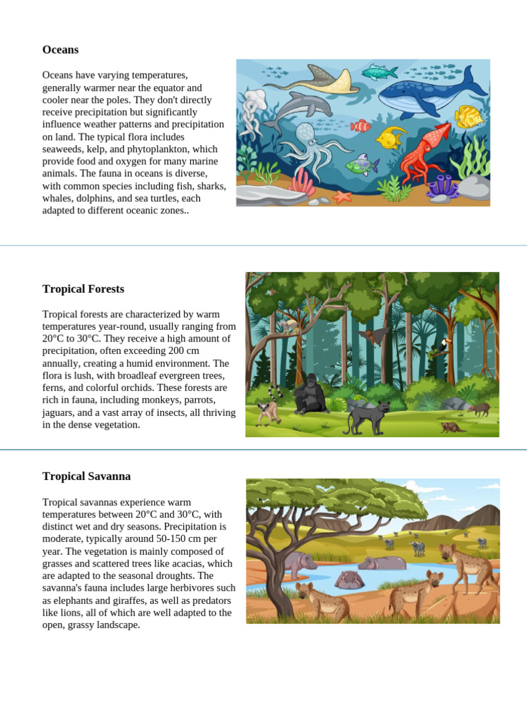 Types of Biomes | PDF
