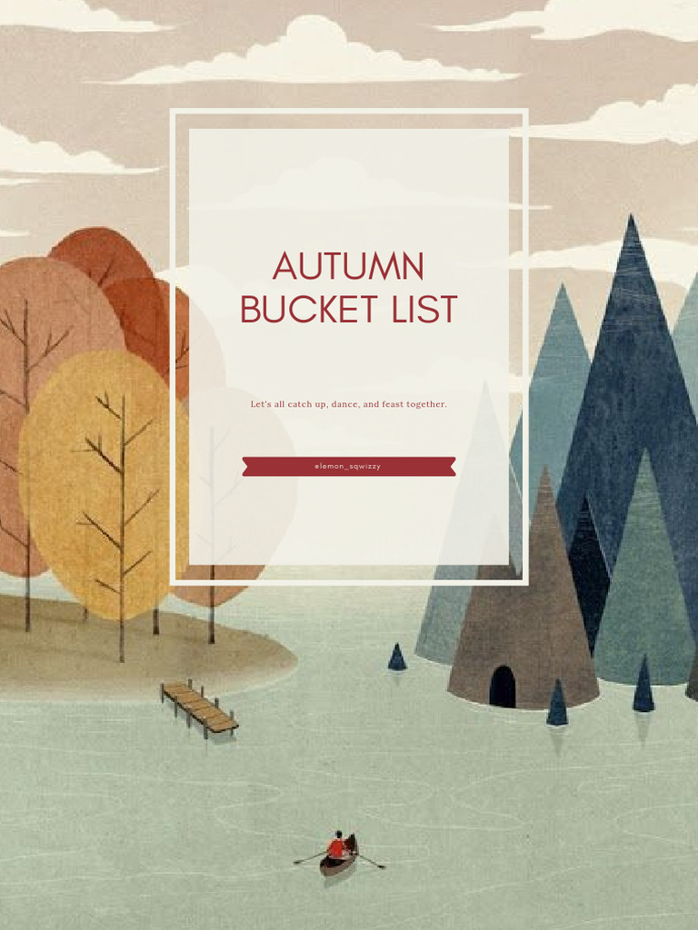 Autumn Bucket List Worksheets | PDF