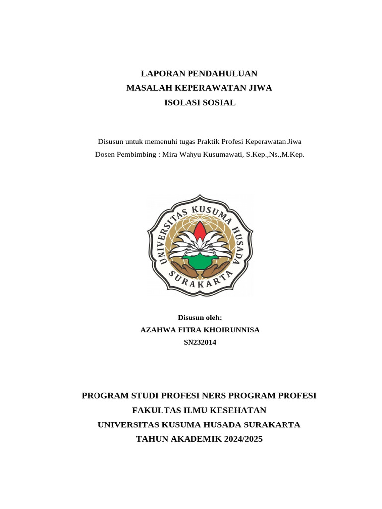 LP Isos Zahwa | PDF