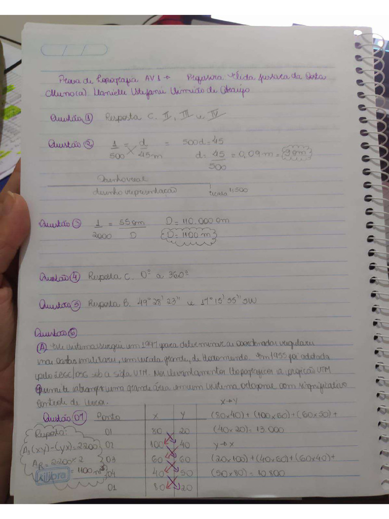 Prova Topografia Av1 | PDF
