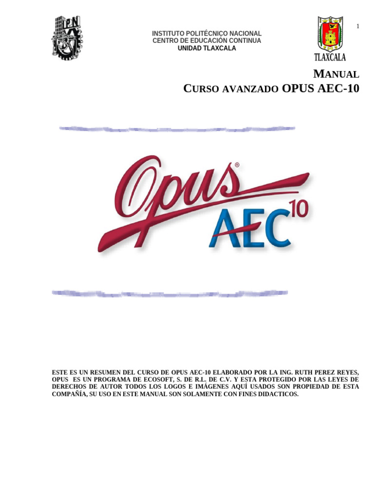Manual Avanzado Aec-10 Presupuestos | PDF