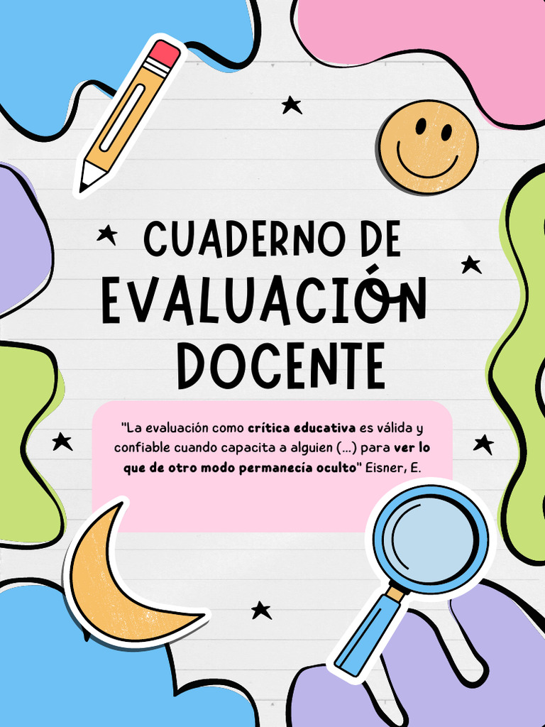 Cuaderno de Evaluacion Docente Vacío | PDF