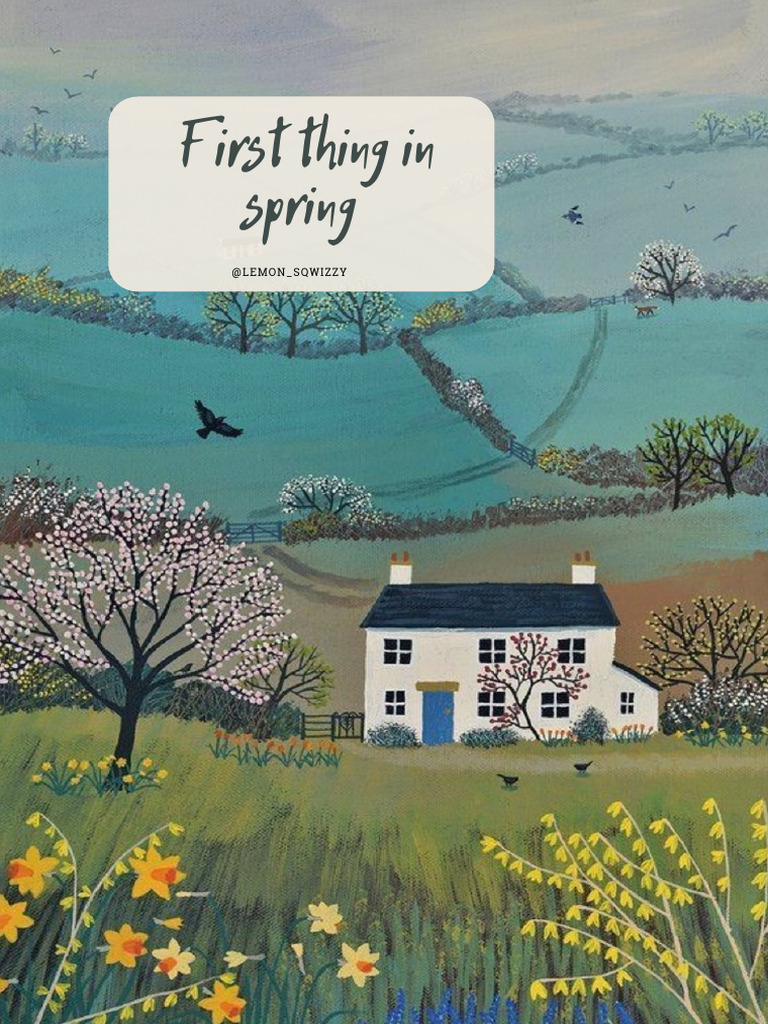 First Thing in Spring Worksheets | PDF