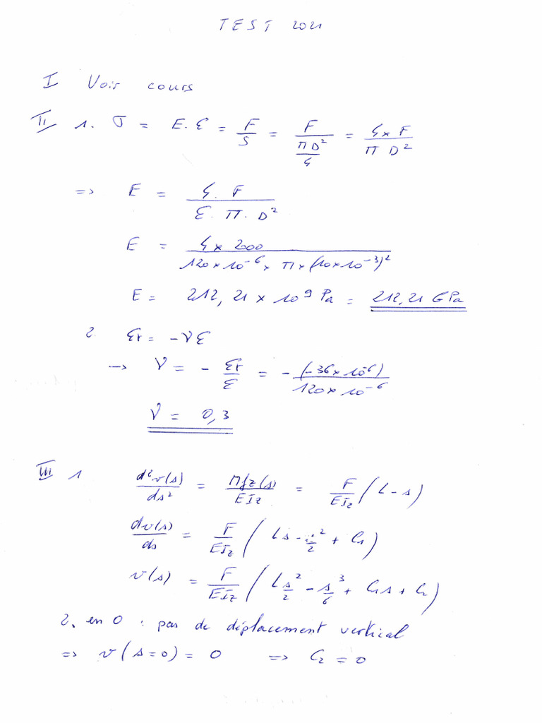 Corrigé Test 2021 | PDF