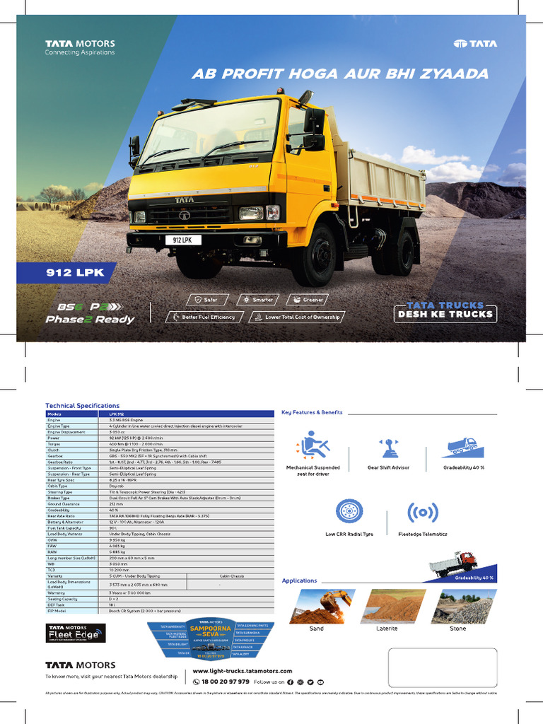 Tata 912 LPK | PDF