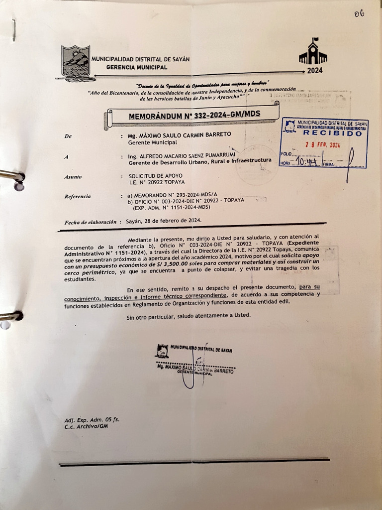 Memorandum N°332 | PDF