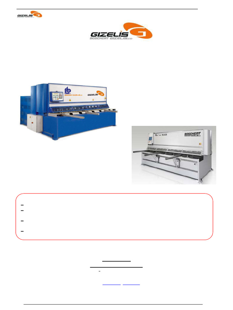 Hydraulic Shear Safety Manual | PDF | Strength Of Materials | Sheet Metal