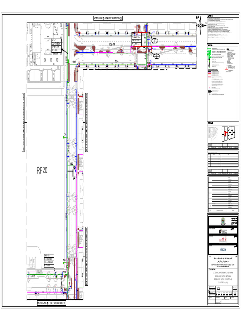 MATCH LINE at 3-740-2-D12-00Z-0905-00: AV1-10 C.L 569.56m I.L 568.51m H ...