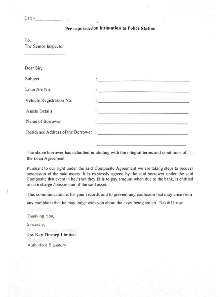 SK Finance Repo Kit | PDF