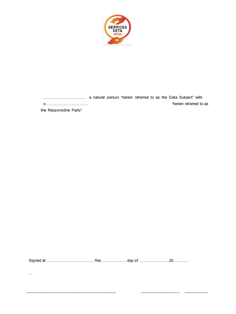 Sseta Popi Act Form | PDF