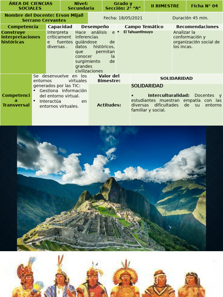 La Sociedad Inca | PDF | Imperio Inca | Andes